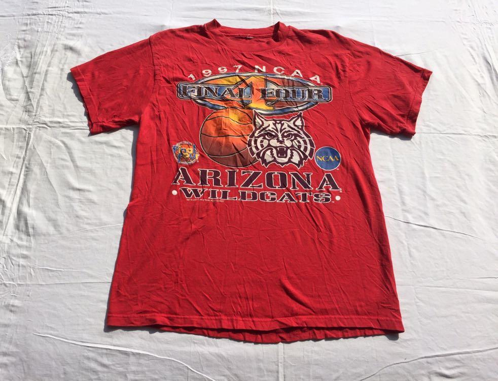 Vintage NCAA Arizona Wildcat Final Four Tshirt, Men's Fashion, Tops ...