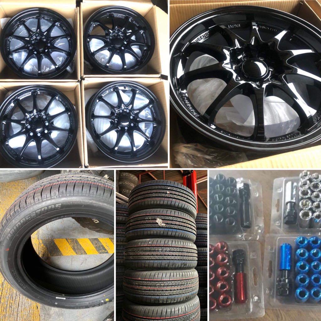 16 inch CE28 Rays Volkrays Design Mags Code QC136 Black Gloss 4 Holes ...