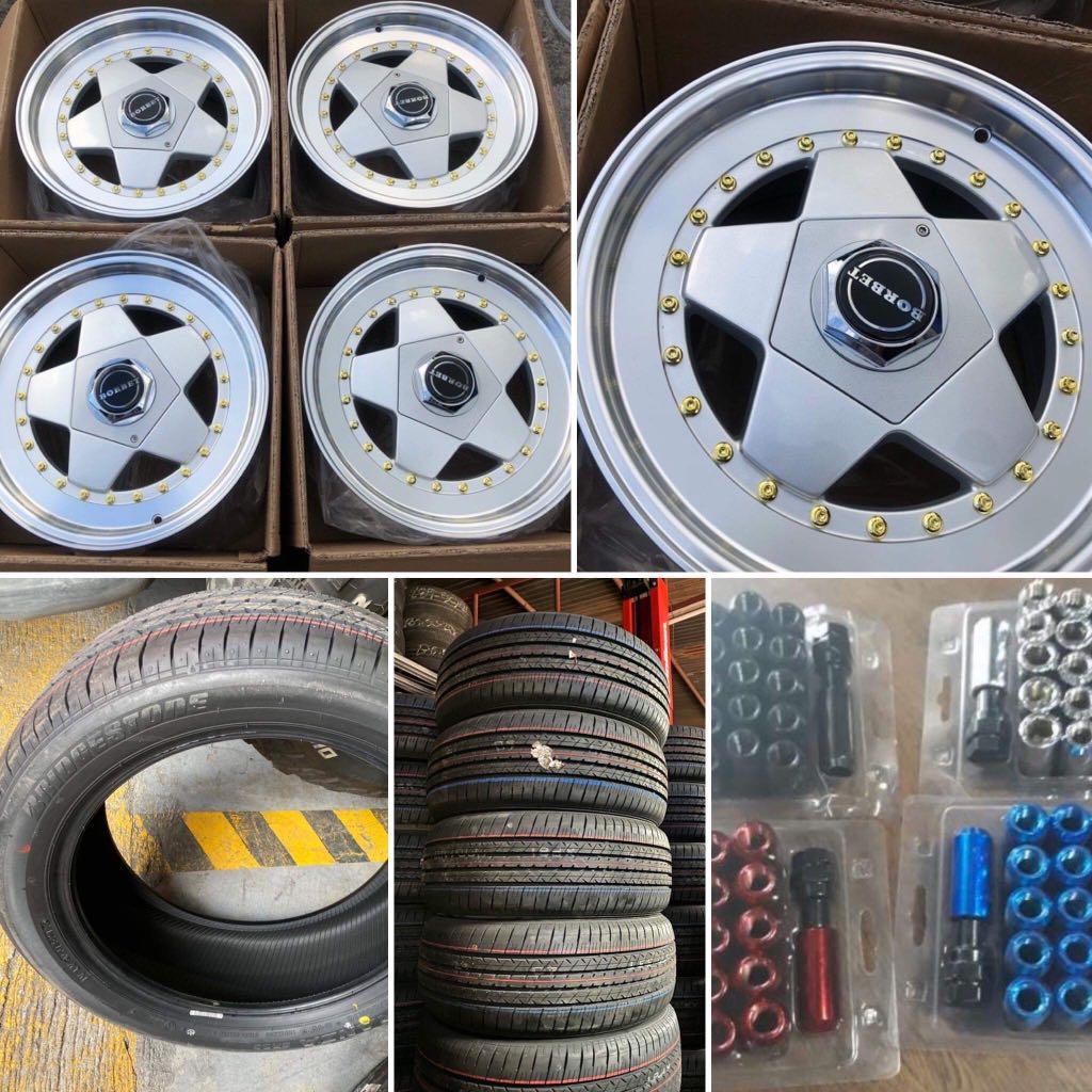 16 inch Borbet Wide Lip Design Mags Code 1150 Silver Machine Lip 4 ...