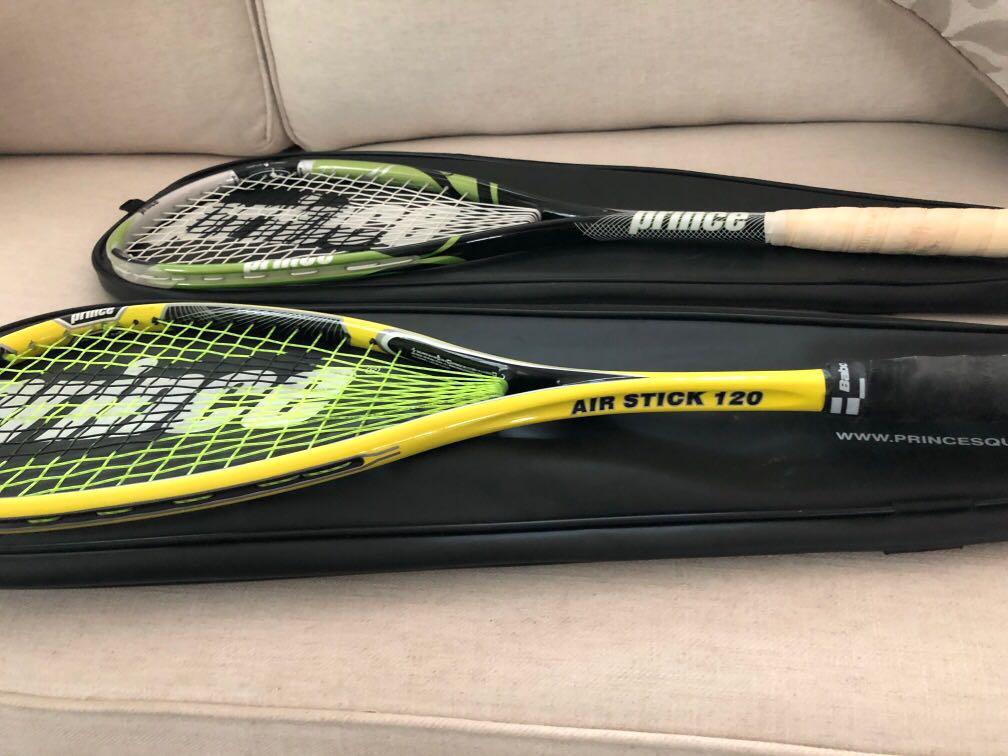 ONE Prince (Green) Squash Racket (Yellow one SOLD), Sports Equipment ...