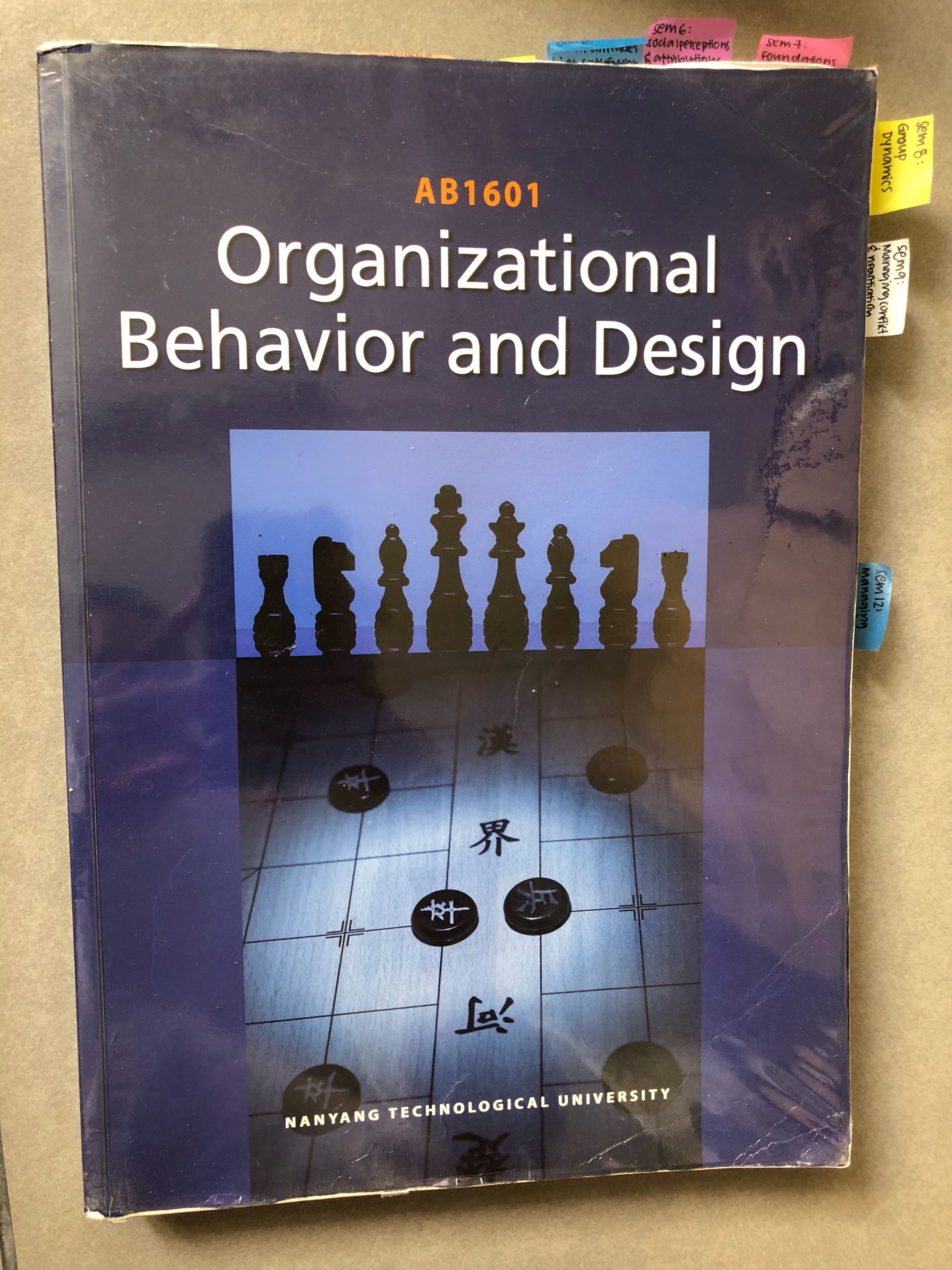 AB1601 ORGANIZATIONAL BEHAVIOR AND DESIGN, Computers & Tech, Office ...