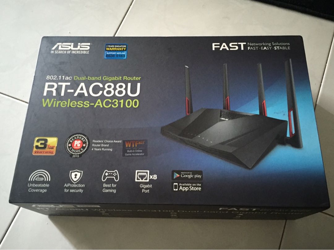 Asus RT-AC88U Router, Computers & Tech, Parts & Accessories, Networking ...