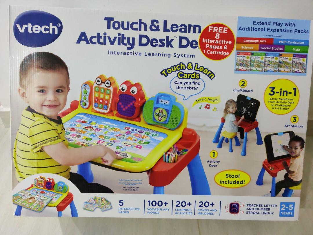 BNIB VTech Touch & Learn Activity Desk Deluxe, Babies & Kids, Infant ...