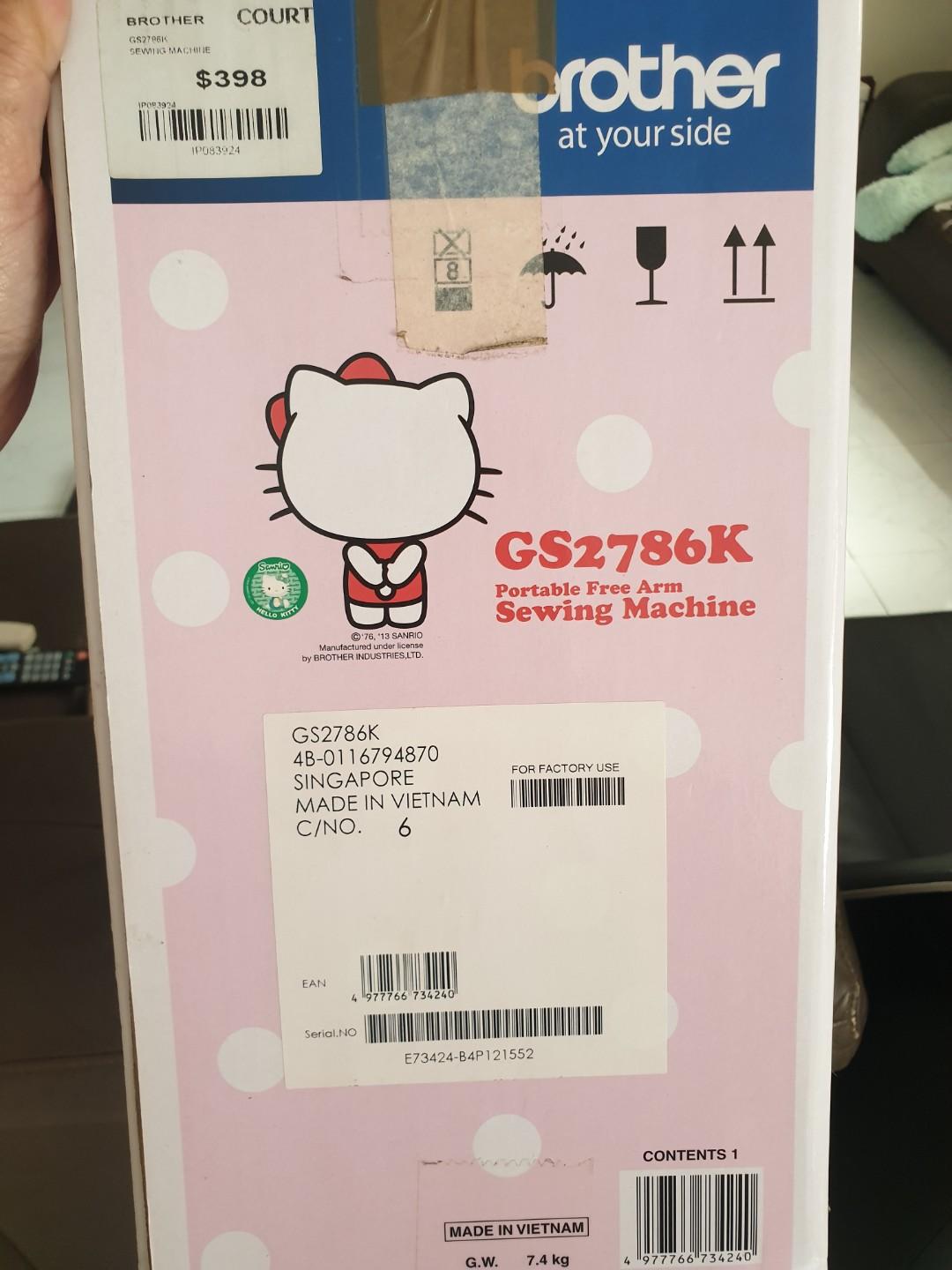 Brother Hello Kitty Sewing Machine, TV & Home Appliances, Washing ...