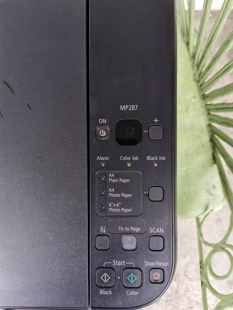 CANON PIXMA MP287 3 in 1 printer, Computers & Tech, Printers, Scanners ...