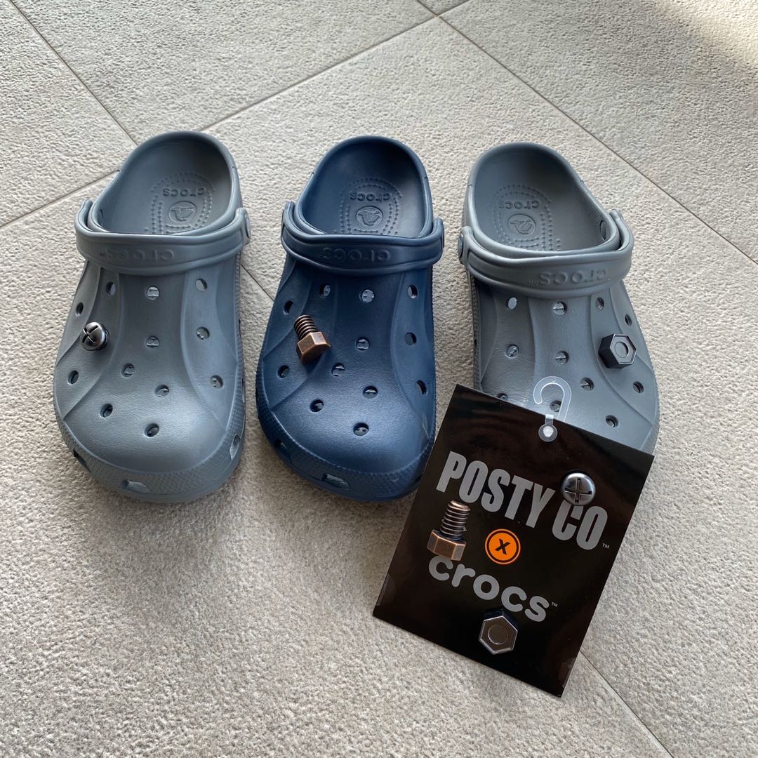 Post Malone Crocs X Posty Co. scrap metal jibbitz, Men's Fashion ...