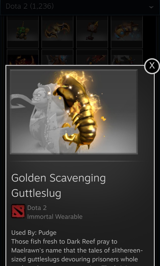 Dota 2 Pudge Golden Arm, Video Gaming, Gaming Accessories, Game Gift ...