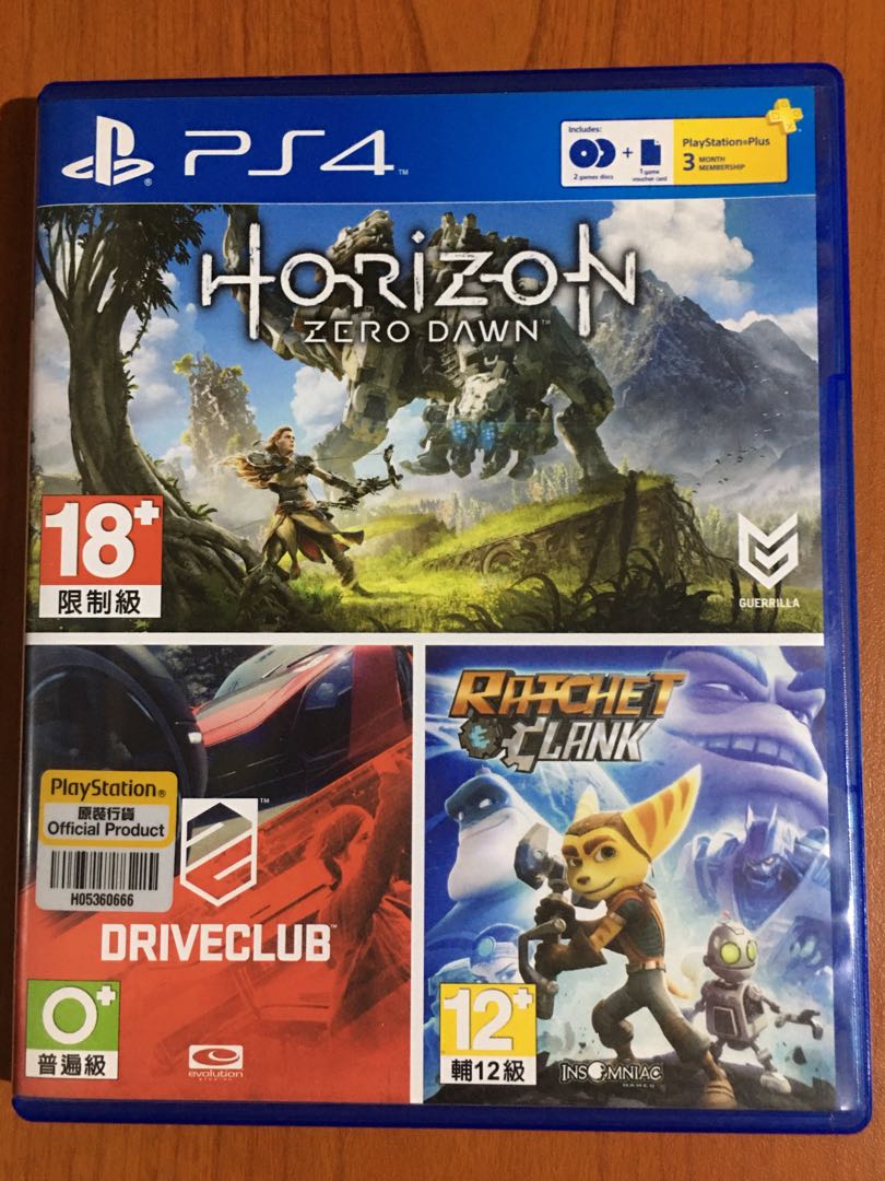 HORIZON ZERO DAWN / DRIVECLUB - 2 Disc Bundle PS4 Games, Video Gaming ...
