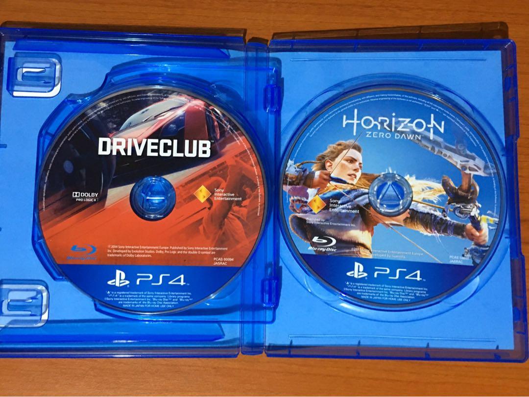 HORIZON ZERO DAWN / DRIVECLUB - 2 Disc Bundle PS4 Games, Video Gaming ...
