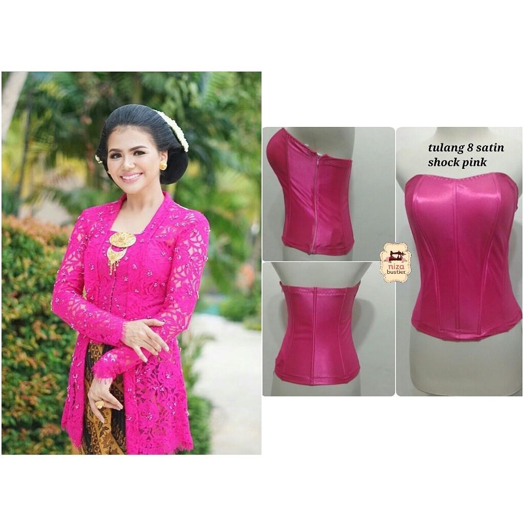 Jual kamisol bustier kebaya tulang 8 satin abuthay SMLXL JUMBO, Fesyen ...