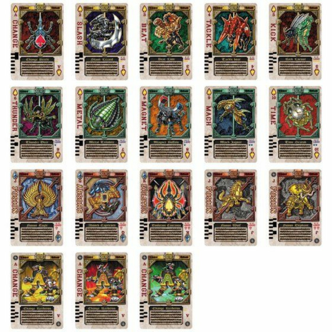 Kamen Rider Blade CUSTOM CSM Rouze Cards, Hobbies & Toys, Toys & Games ...