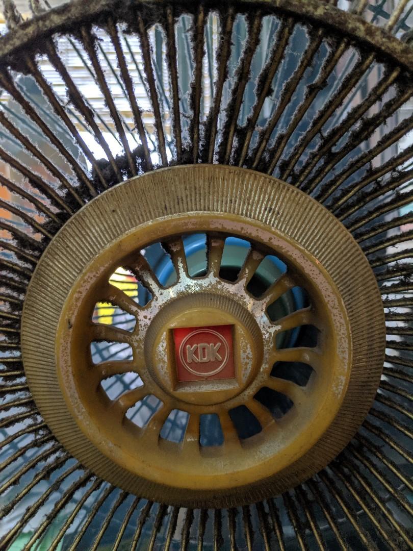 KDK Custom Deluxe Antique Stand Fan, Furniture & Home Living, Home ...