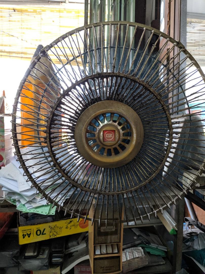 KDK Custom Deluxe Antique Stand Fan, Furniture & Home Living, Home ...