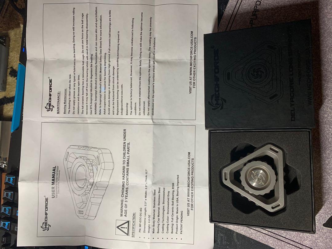 Mech Force - Deltacore Long Spinner Stainless steel stonewashed, Food ...