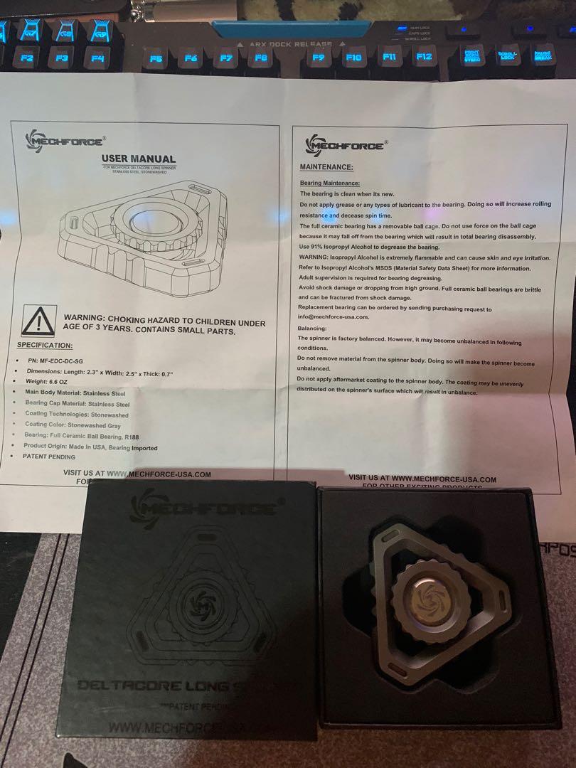 Mech Force - Deltacore Long Spinner Stainless steel stonewashed, Food & Drinks, Local Eats on ...