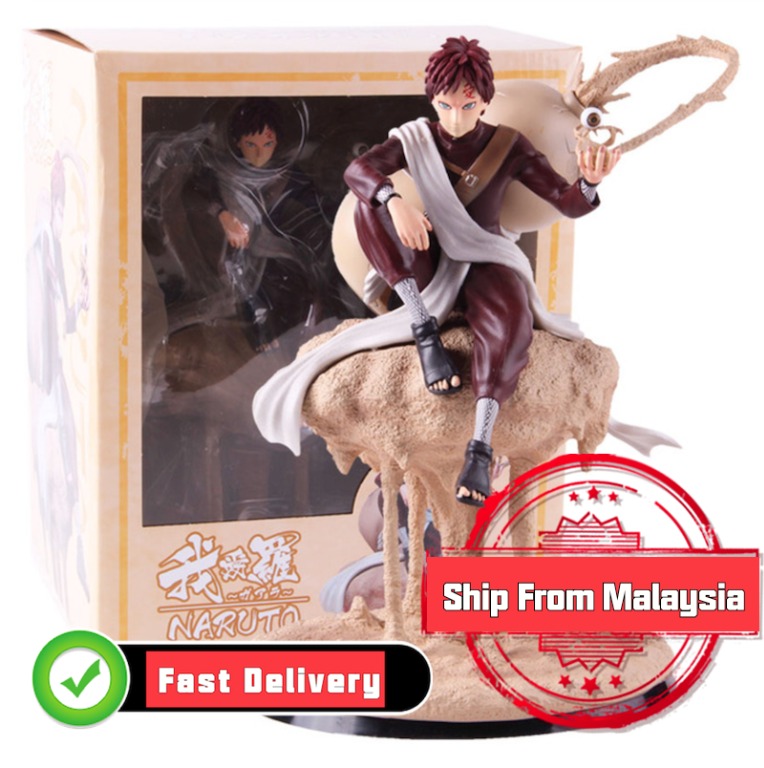 Naruto Shippuden Gaara Fighting Version GK Statue PVC Sabaku no Gaara ...