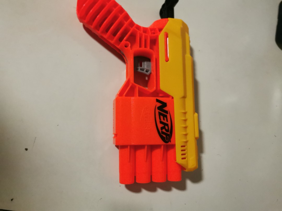 Nerf Gun - Alpha Strike with 4 Bullets, Hobbies & Toys, Toys & Games on ...