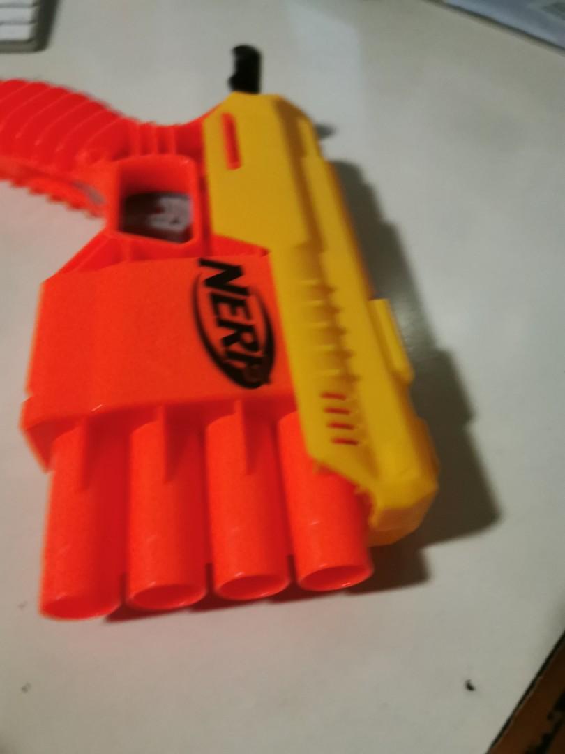 Nerf Gun - Alpha Strike with 4 Bullets, Hobbies & Toys, Toys & Games on ...