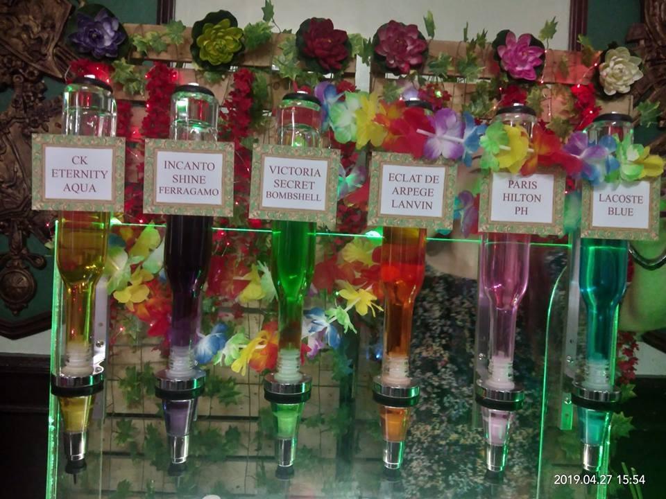 PERFUME BAR SET UP FOR WEDDINGS, DEBUT, PARTIES, CORPORATE EVENTS AS ...