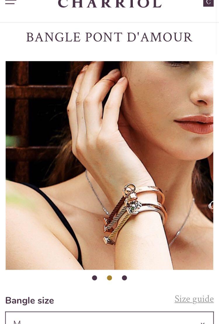 (PO) Charriol Bangle Pont d’ Amour, Women's Fashion, Jewelry & Organisers, Bracelets on Carousell