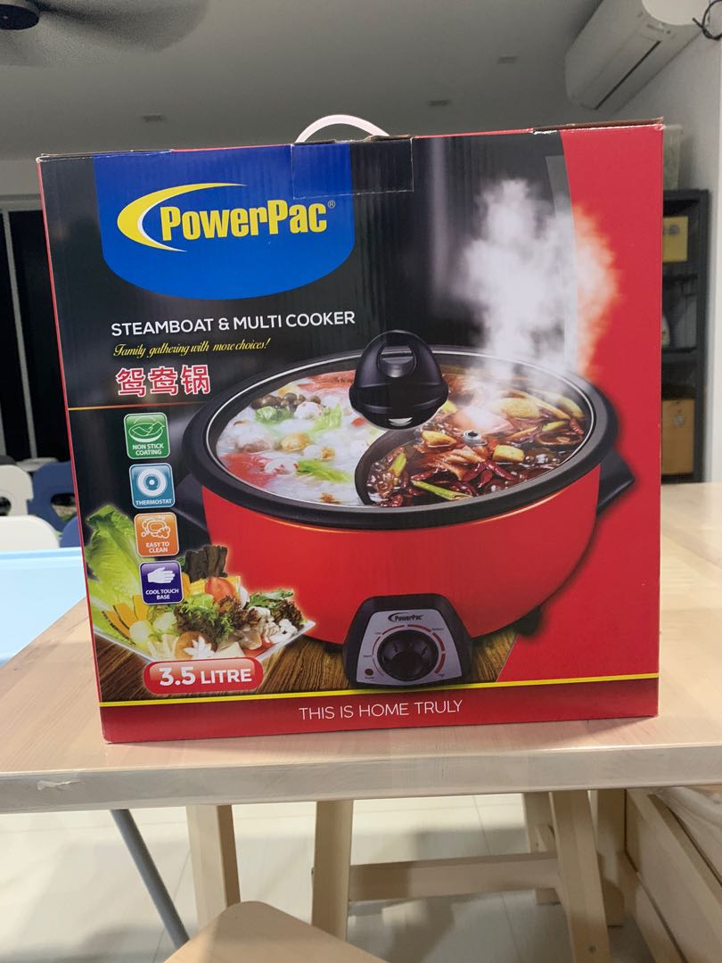 Powerpac Steamboat (Dual Pot), TV & Home Appliances, Kitchen Appliances ...