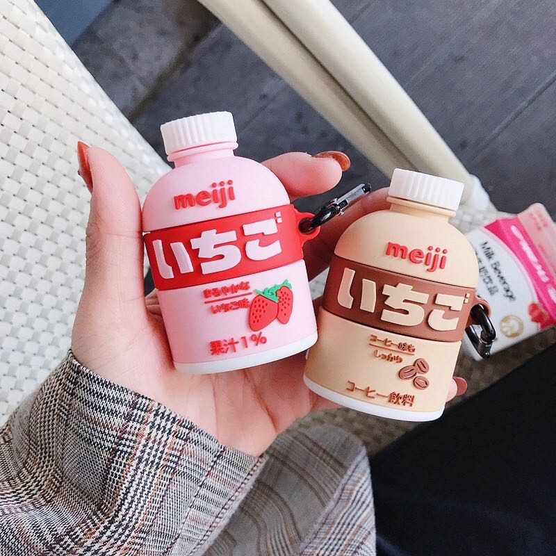 [PRE-ORDER] MEIJI JAPANESE STRAWBERRY MILK AIRPOD CASE, Mobile Phones ...
