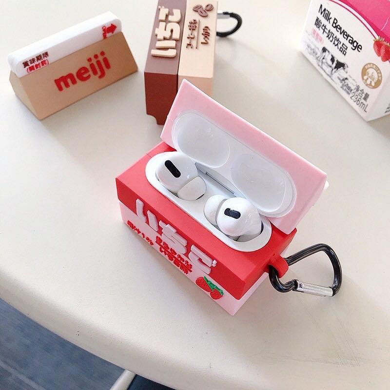 [PRE-ORDER] MEIJI JAPANESE STRAWBERRY MILK AIRPOD CASE, Mobile Phones ...