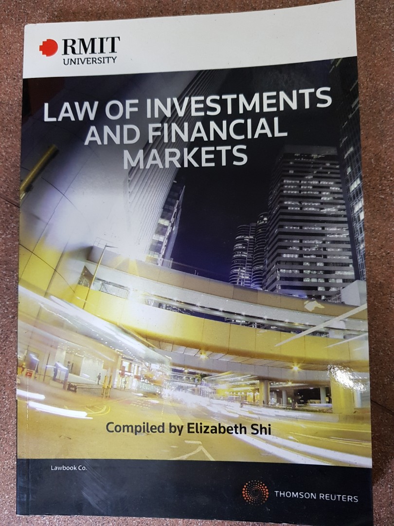 RMIT law of investments and financial markets, Computers & Tech, Office ...