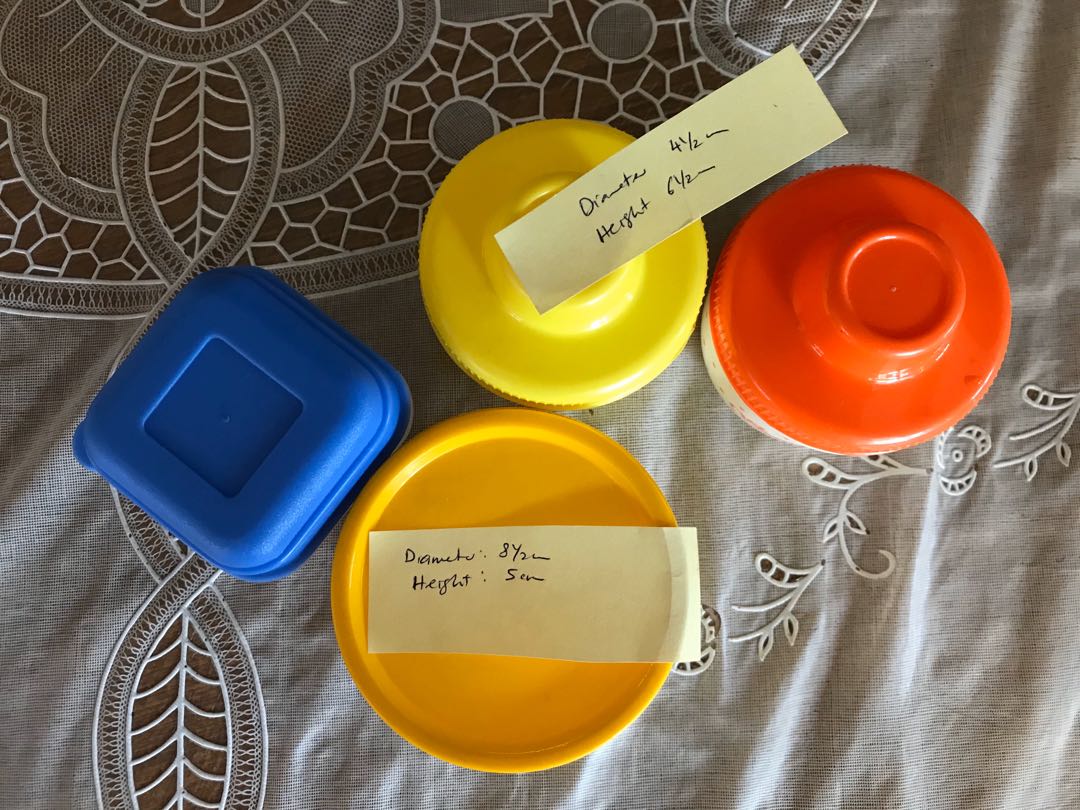 Round small containers, Home Appliances, Kitchenware on Carousell