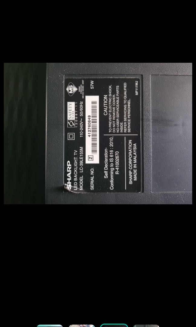 Sharp tv 39-inch, TV & Home Appliances, TV & Entertainment, TV on Carousell