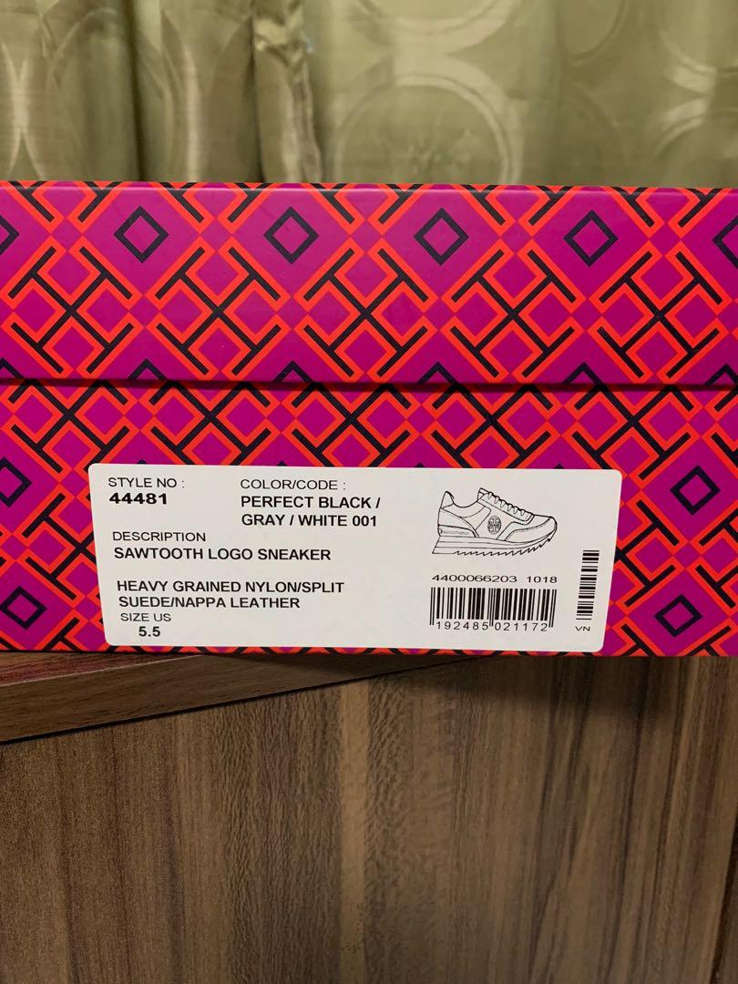 Tory Burch Sawtooth Logo, Women's Fashion, Footwear, Sneakers on Carousell