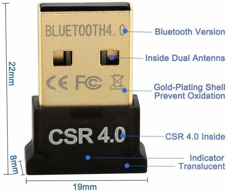 USB Bluetooth Adapter CSR 4.0 Dongle Micro Bluetooth Receiver ...