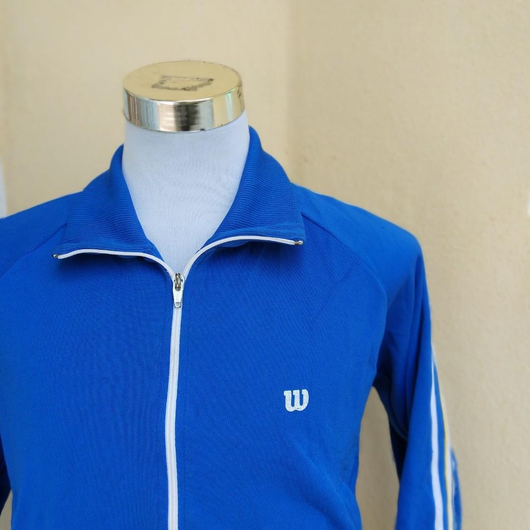 Wilson Track Top, Men's Fashion, Tops & Sets, Formal Shirts on Carousell