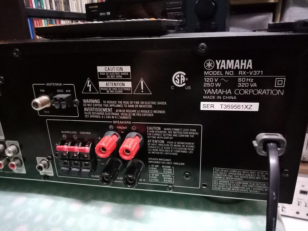 Yamaha RX-V371 5.1 Av Receiver, Audio, Soundbars, Speakers & Amplifiers ...