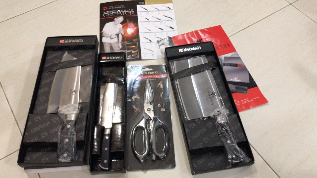 Authentic Kinmen Stainless Steel Knife, Furniture & Home Living ...