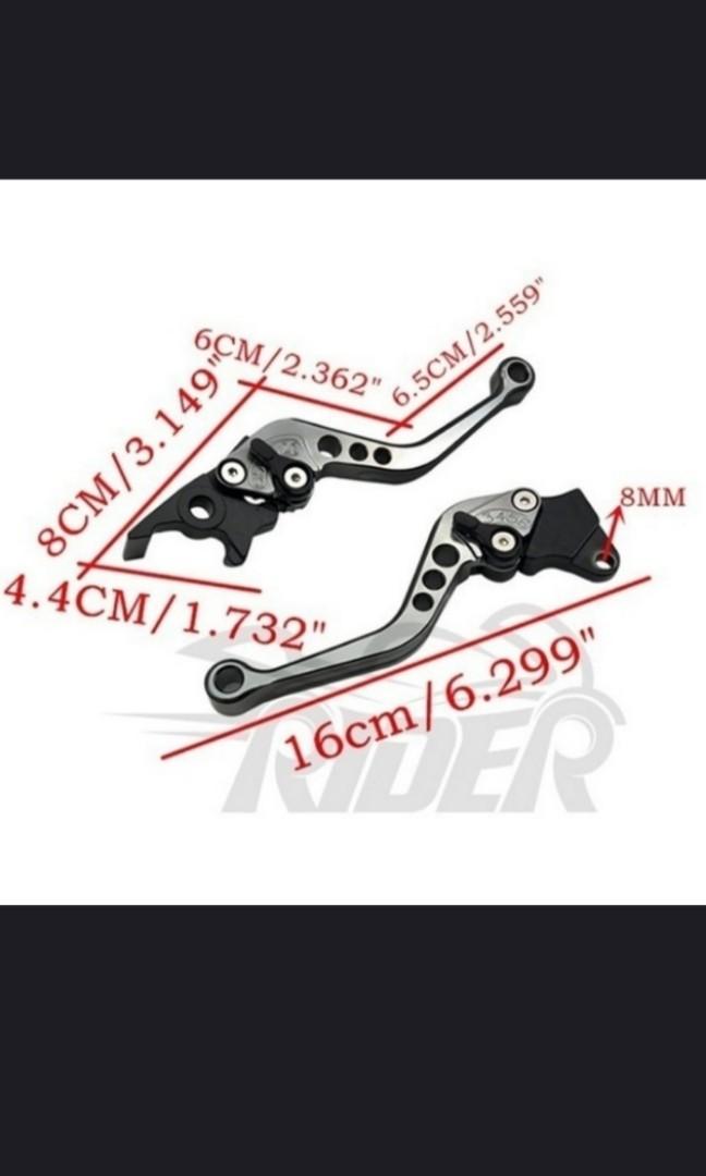 Brake Lever Red, Motorcycles, Motorcycle Accessories on Carousell