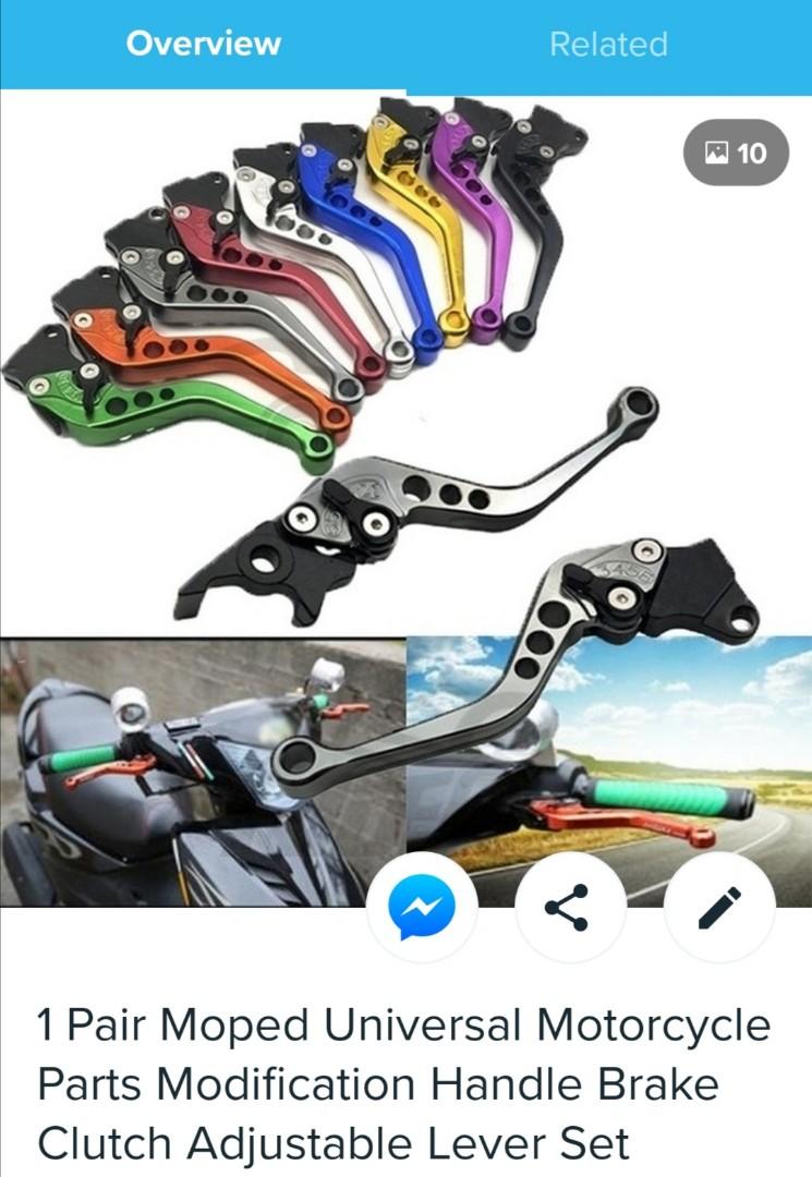 Brake Lever Red, Motorcycles, Motorcycle Accessories on Carousell