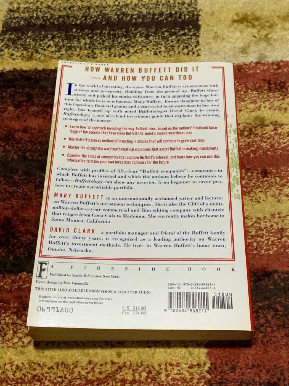 Buffettology - The Previously Unexplained Techniques That Have Made ...