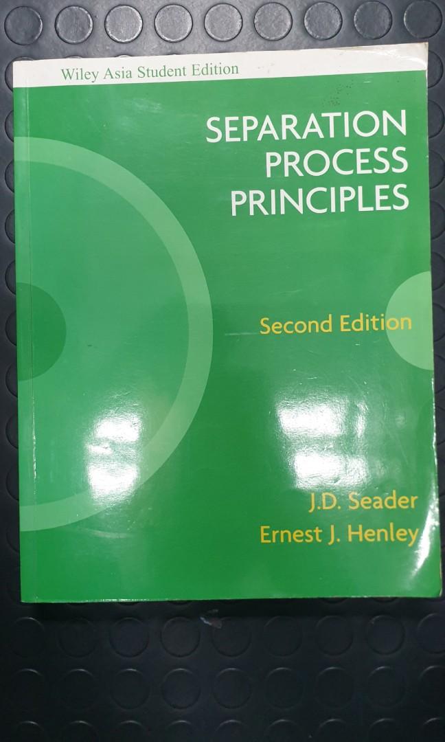 Chemical Engineering - Separation process principles, Hobbies & Toys ...