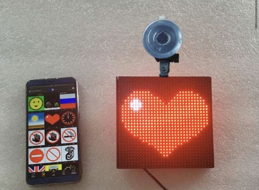 Emoji LED customisable car display (free delivery), Car Accessories ...