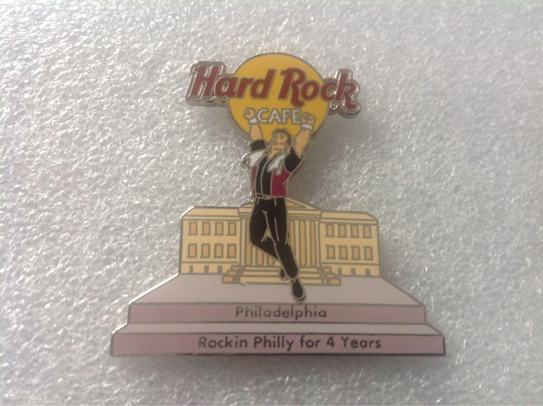 Hard Rock Cafe Pins - PHILADELPHIA HOT & RARE 4TH ANNIVERSARY ROCKY ...