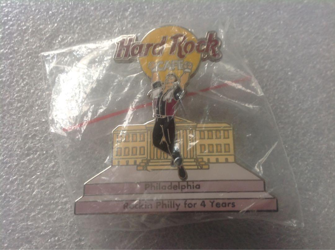 Hard Rock Cafe Pins - PHILADELPHIA HOT & RARE 4TH ANNIVERSARY ROCKY ...