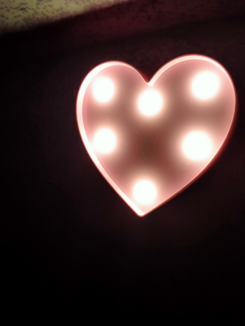 HEART SHAPED LED LIGHT, Furniture & Home Living, Lighting & Fans ...
