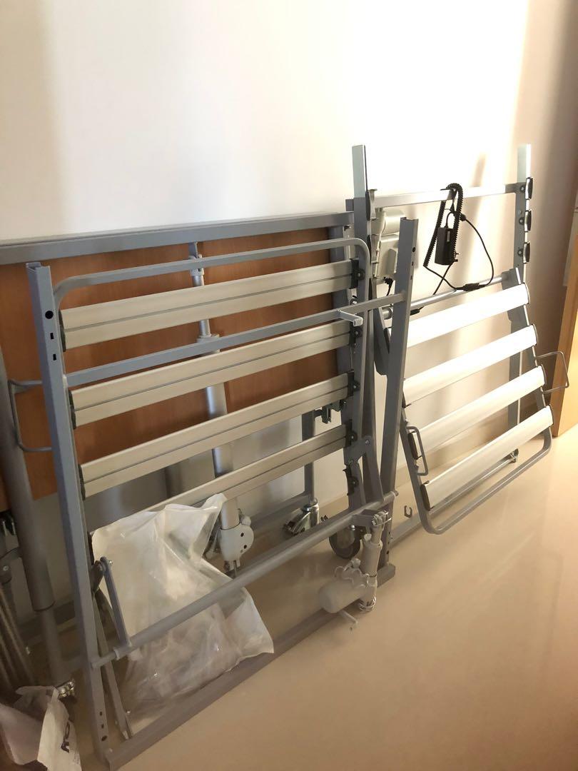 Hermann bock Domiflex electric 3 crank Nursing Bed, Furniture & Home ...