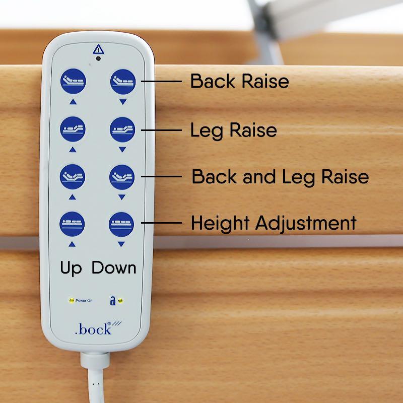 Hermann bock Domiflex electric 3 crank Nursing Bed, Furniture & Home ...