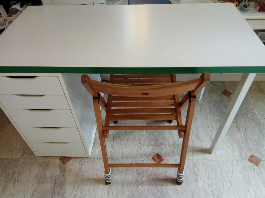 Ikea Linnmon / Alex Desk with a table stand, Furniture & Home Living ...