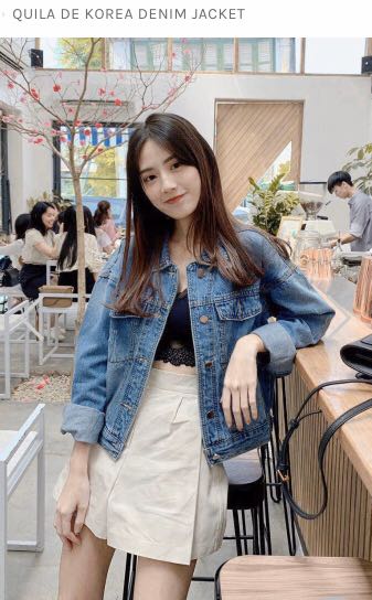 [INCLD POS] ARIMEE Denim Jacket (np: RM86), Women's Fashion, Coats, Jackets and Outerwear on ...