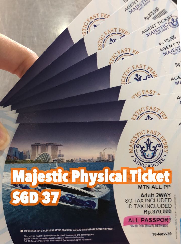 MAJESTIC PHYSICAL TICKET, Tickets & Vouchers, Event Tickets on Carousell