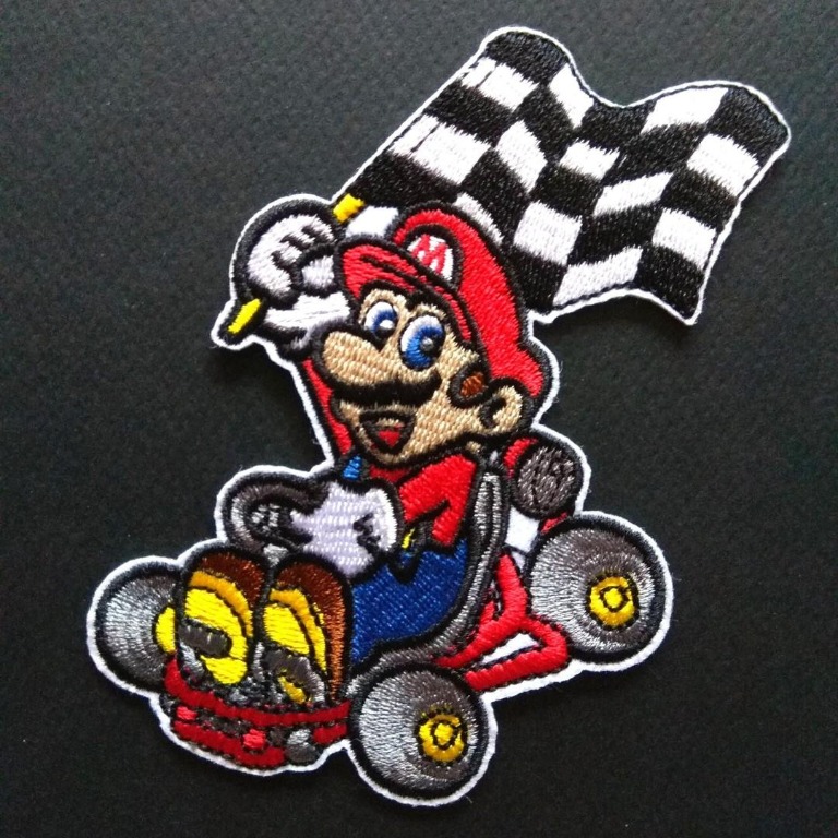 Mario Kart Racing Tour Iron On Patch, Hobbies & Toys, Stationery ...