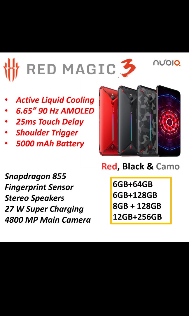 Nubia red magic 8 +128ram global set10/10 con, Mobile Phones & Gadgets ...